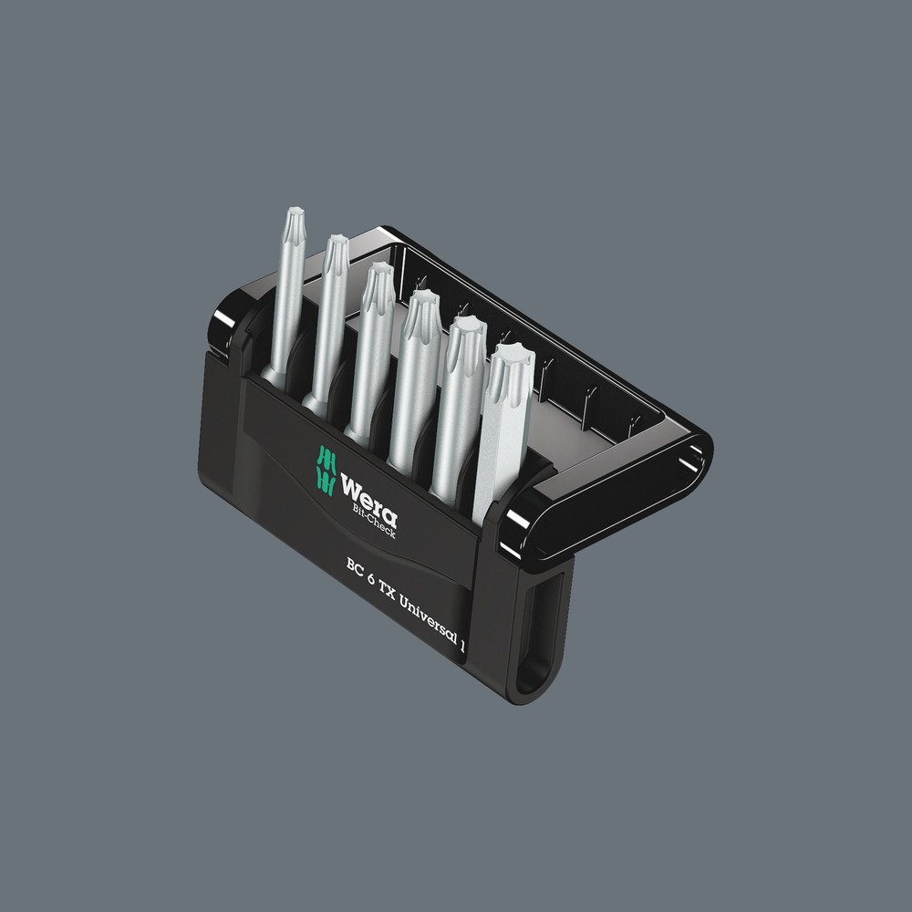 Wera 073637 Bit-Check 6 Piece 1/4″ Universal Torx Screwdriver Bit Set ...