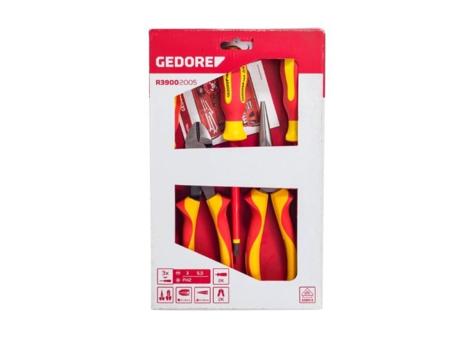 Gedore Red R39002005 5 Piece 1000V VDE Insulated Screwdriver & Plier ...