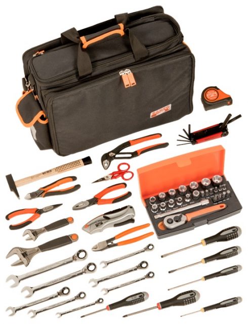 Bahco 4750FB4-18TS001 51 Piece Service Engineers Tool Kit In Fabric ...