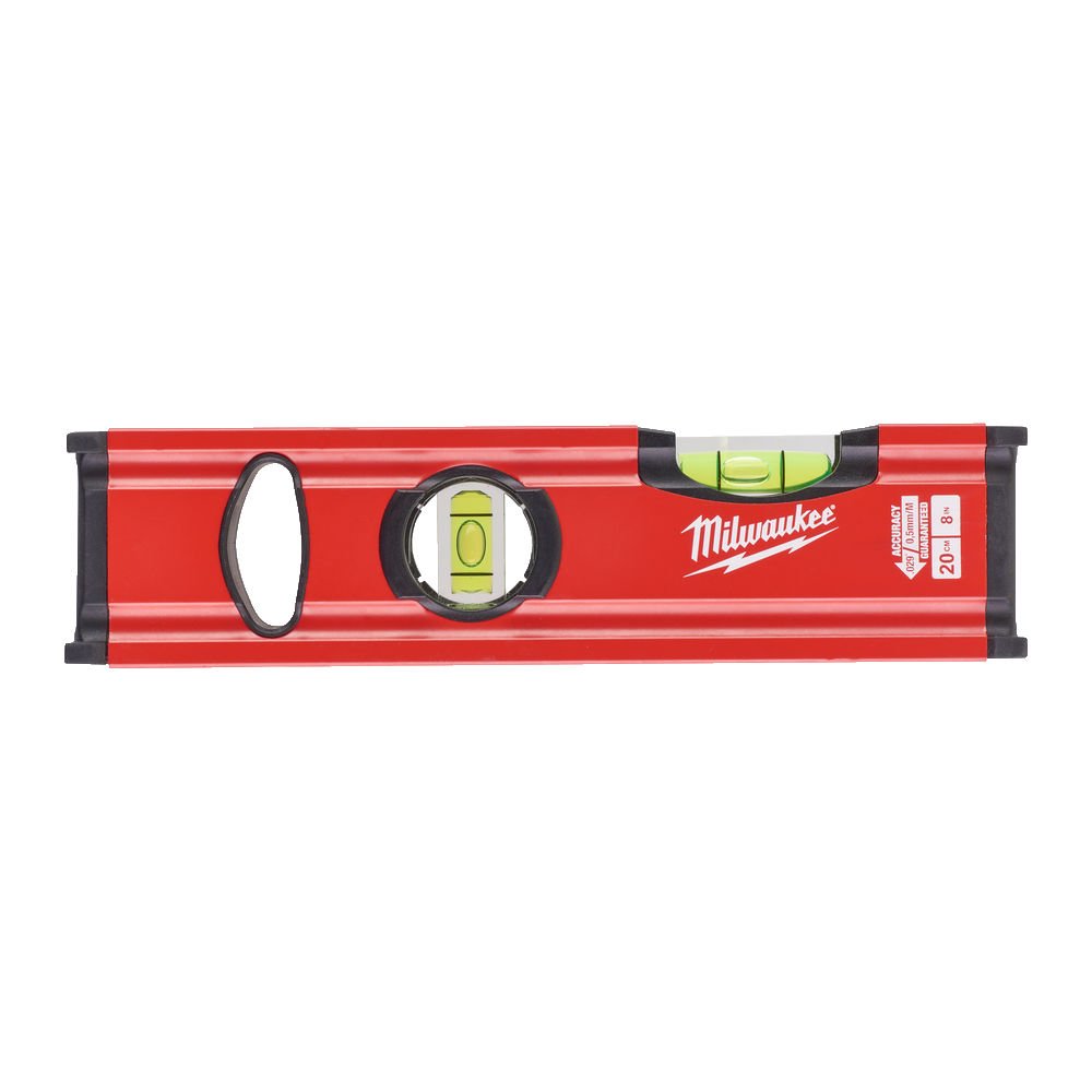 Milwaukee 4932472091 Redstick Slim Spirit Level 20cm / 8″ | PrimeTools