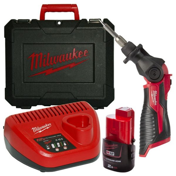 Milwaukee M12SI-201C 12V Soldering Iron Kit 2.0ah | PrimeTools