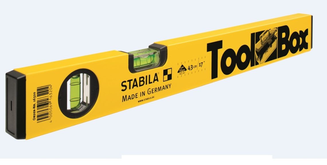 Stabila TOOLBOX Box Section Spirit Level 45cm / 17" - PrimeTools