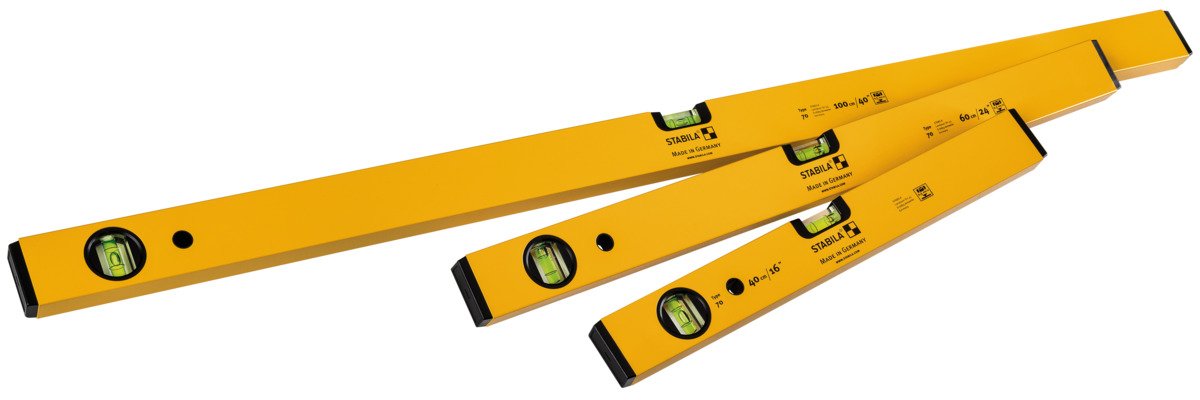 Stabila CLASSIC SET 70 3 Piece Spirit Level Set 100cm, 60cm, 40cm ...