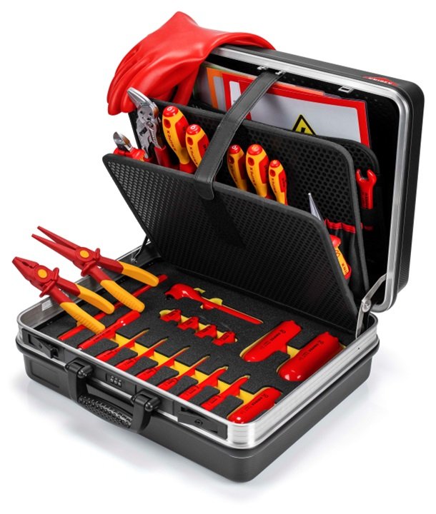 Knipex 00 21 05 EV “Basic” 30 Piece VDE Tool Kit In E-Mobility Tool ...