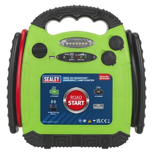 Sealey RS1312HV 900A 12V RoadStart Emergency Jump Starter – Hi-Vis ...