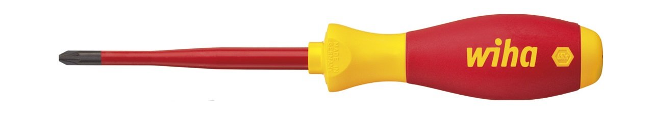 Wiha 36330 SoftFinish® Slotted / Pozi Electric SlimFix Screwdriver SL ...