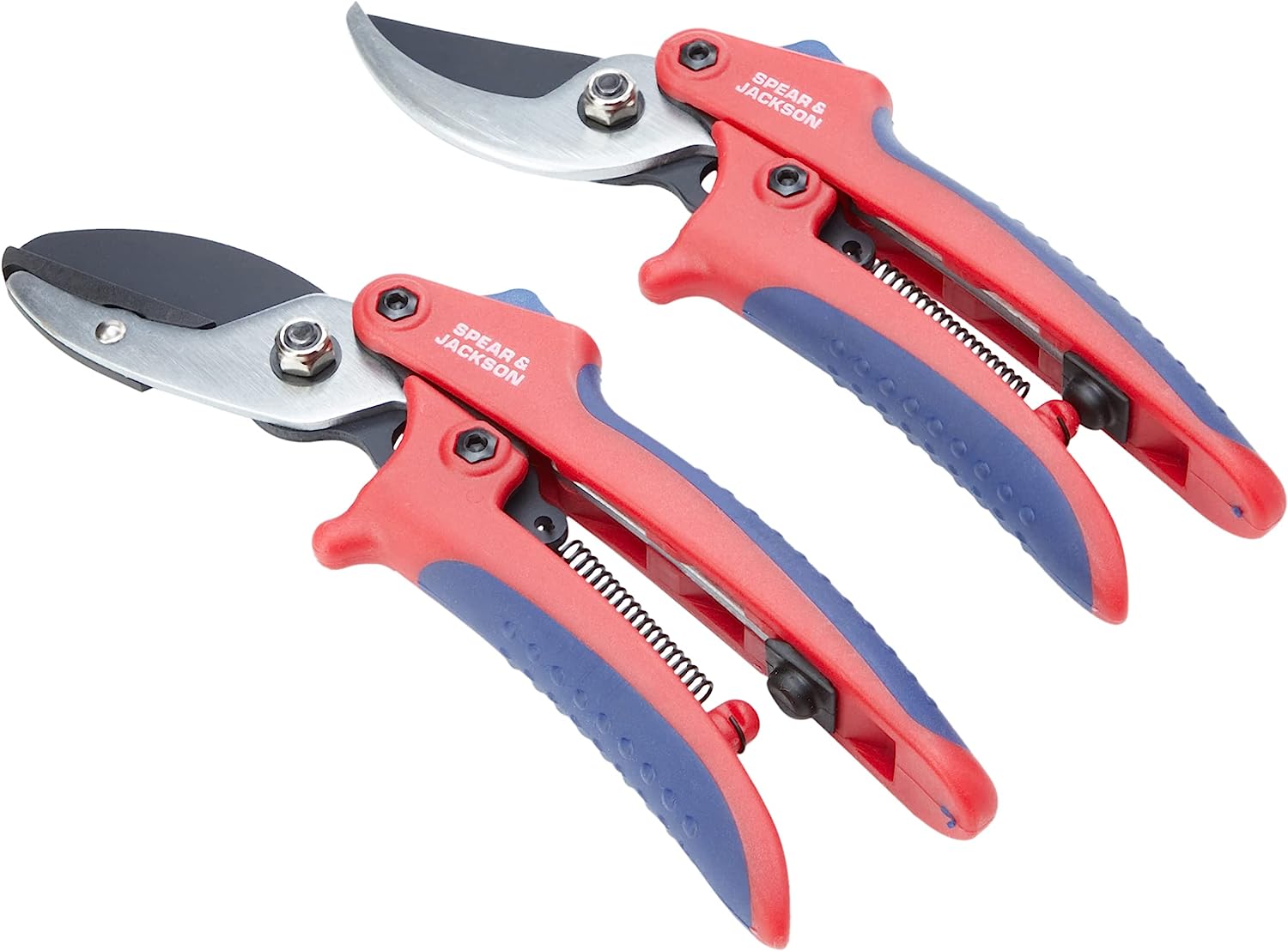 Spear & Jackson CUTTINGSET2 Razorsharp Bypass & Anvil Secateurs Twin ...