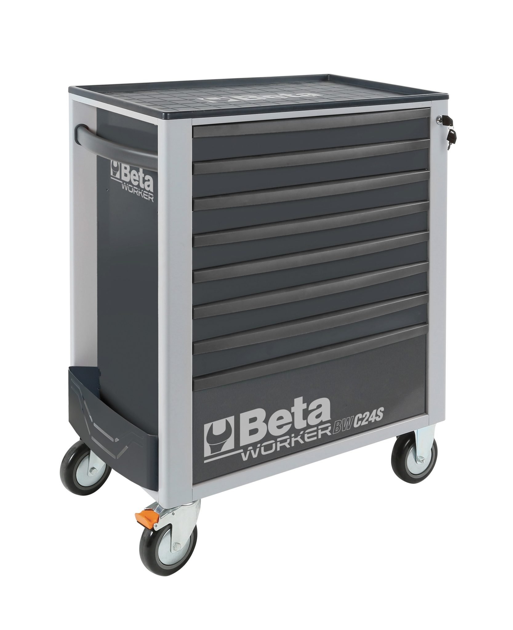 Beta Worker 398 Piece Tool Kit in 8 Drawer Mobile Roller Cabinet - Grey ...