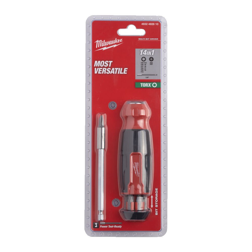 Milwaukee 4932492810 14 in 1 Torx Multi-Bit Screwdriver | PrimeTools