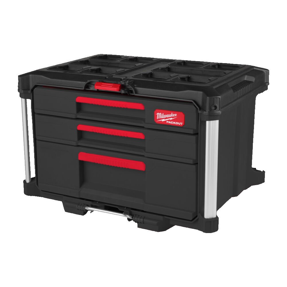 Milwaukee 4932493190 PACKOUT™ 2 + 1 Drawer Tool Box | PrimeTools
