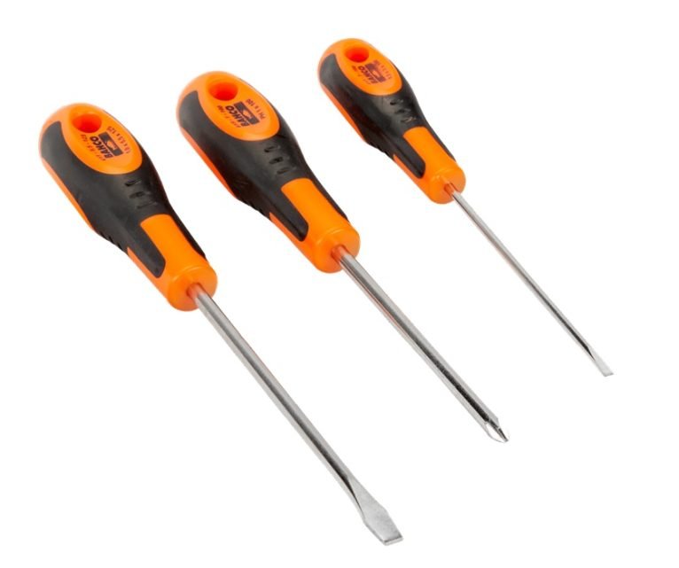 Bahco 600-3 3 Piece Slotted & Phillips Screwdriver Set With Rubber ...