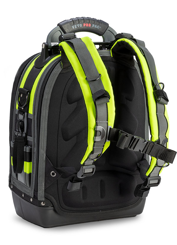Veto Pro Pac TECH PAC Tool Backpack / Rucksack Bag HiViz Yellow ...