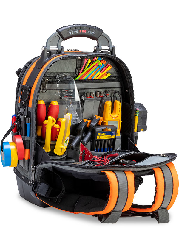 Veto Pro Pac TECH PAC Tool Backpack / Rucksack Bag HiViz Orange ...