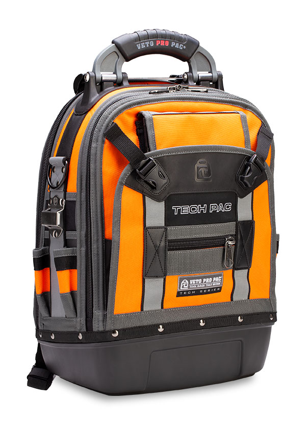Veto Pro Pac TECH PAC Tool Backpack / Rucksack Bag HiViz Orange ...