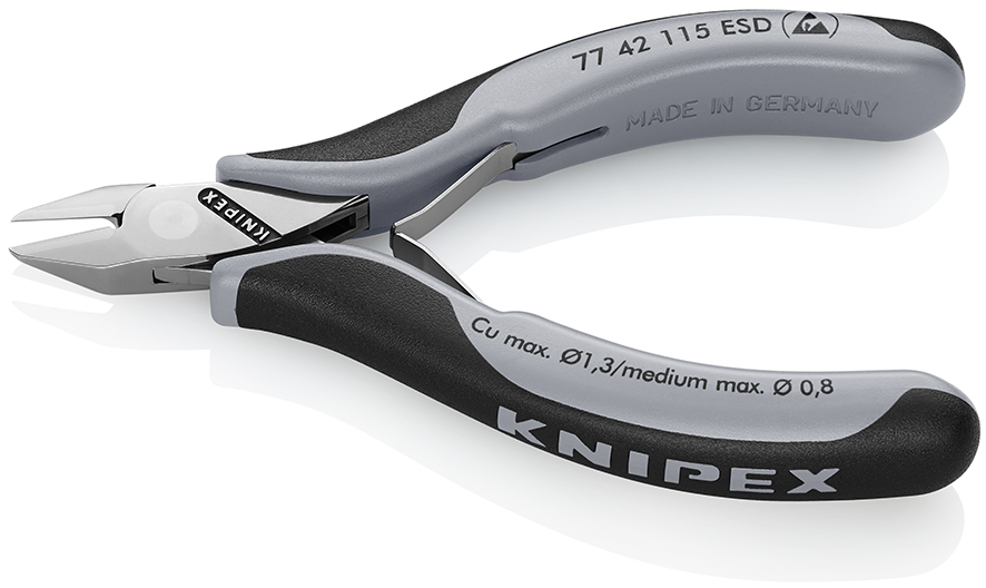 Knipex 77 42 115 ESD Electronics Diagonal Cutter ESD With Multi ...