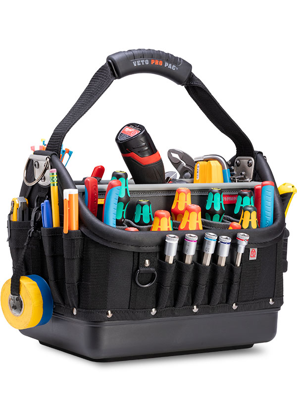 Veto Pro Pac TECH OT-LC BLACKOUT Large Open Tote Technician Tool Bag ...