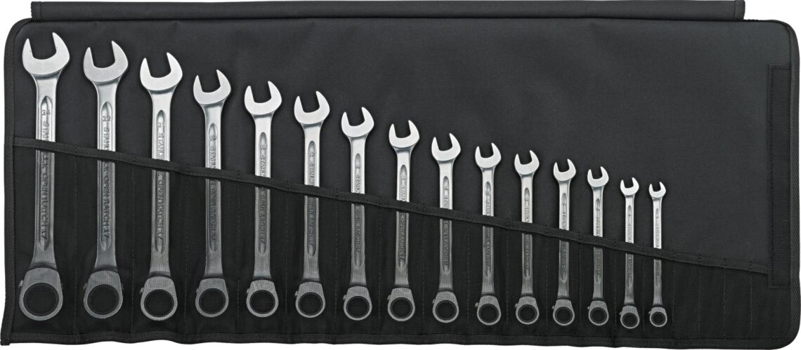 Stahlwille 17/15 15 Piece Reversible Ratchet Combination Spanner Set 8-24mm - PrimeTools