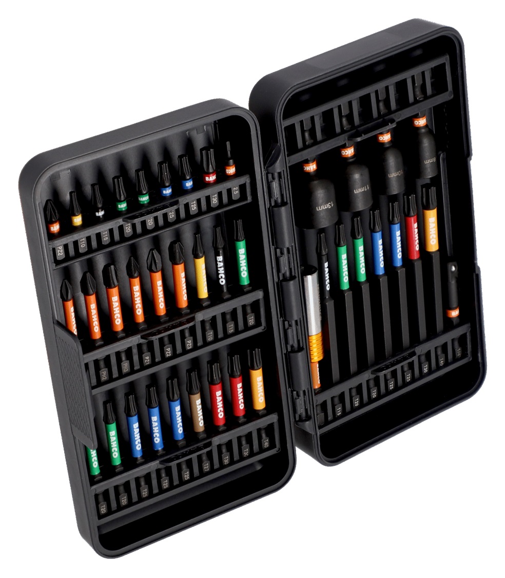 Bahco 66IM/40C-1 40 Piece Impact Torsion Screwdriver Bit Set | PrimeTools