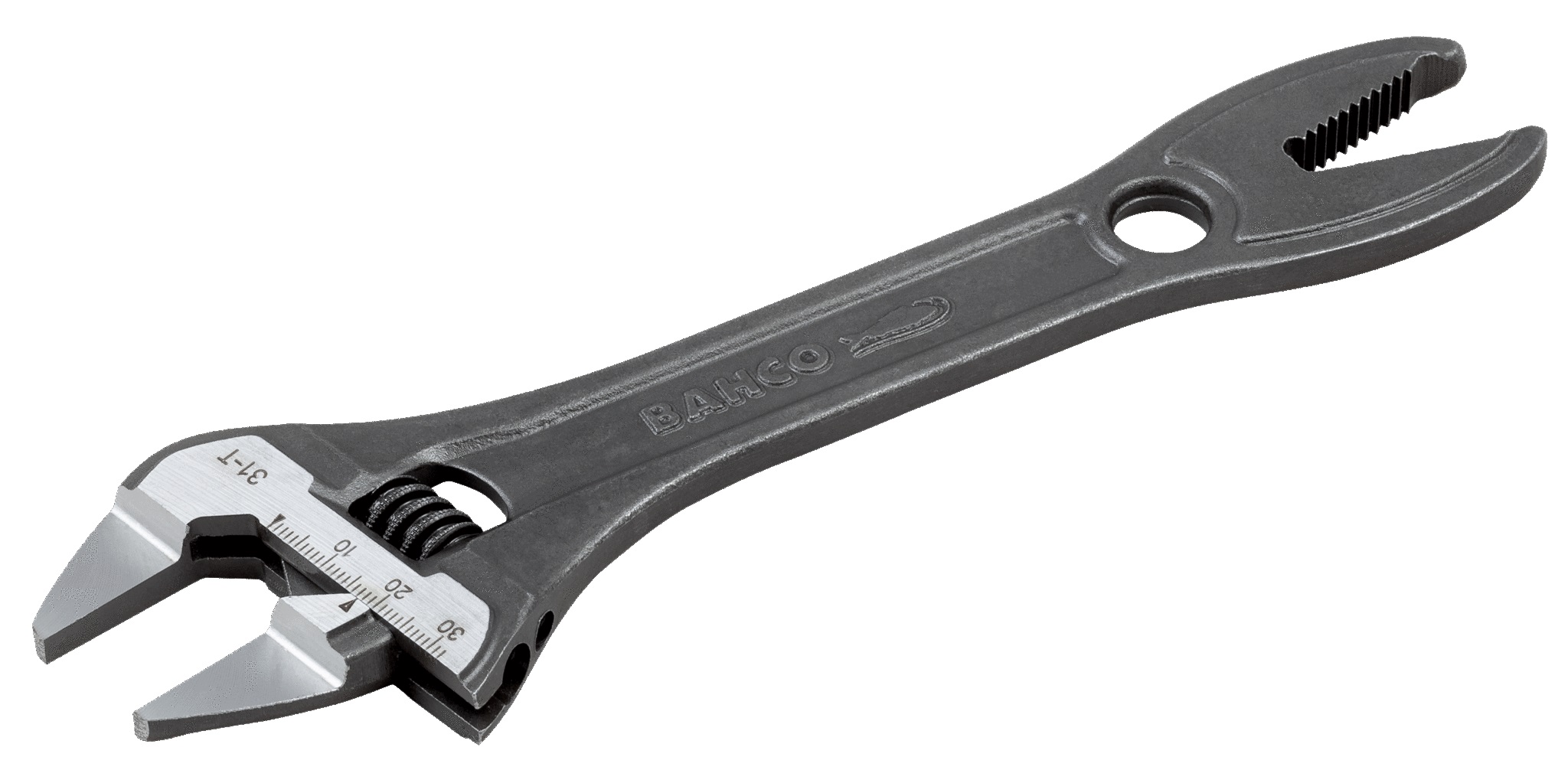 Bahco 31-T Thin Jaw Adjustable Spanner Wrench With Serrated Pipe Jaws ...