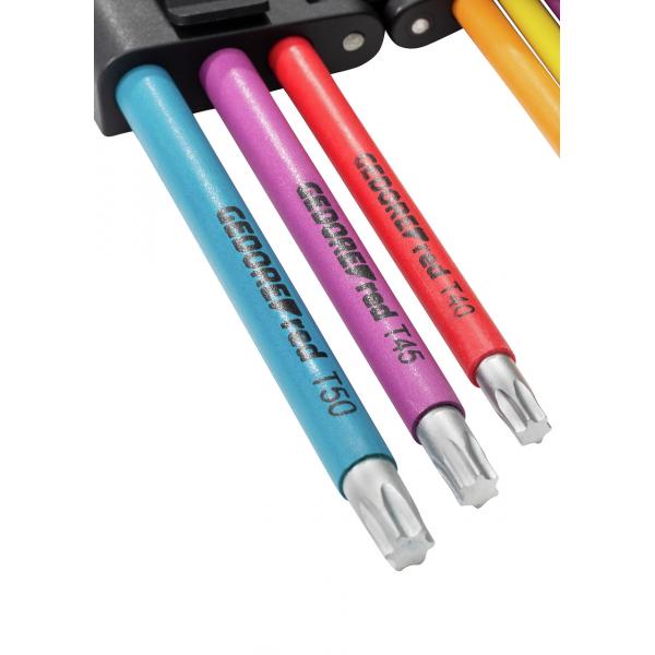 Gedore Red R36401009 9 Piece Multi Colour Torx Key Set T10-T50 | PrimeTools