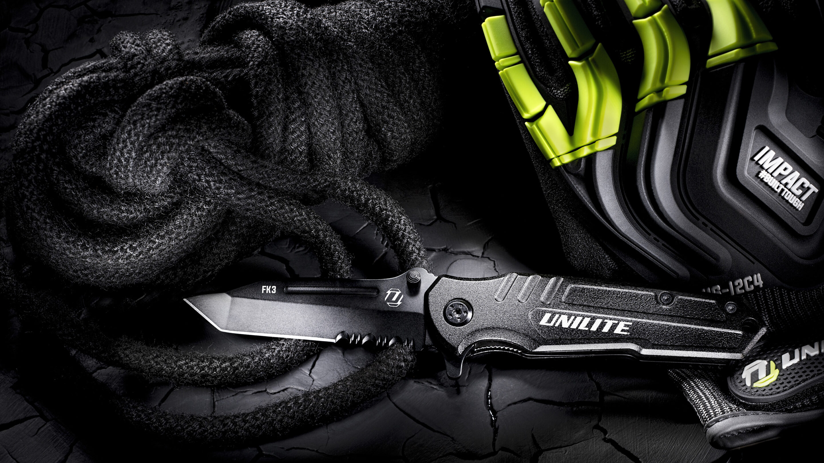 Unilite FK3 Heavy Duty Folding Serrated Work Knife | PrimeTools