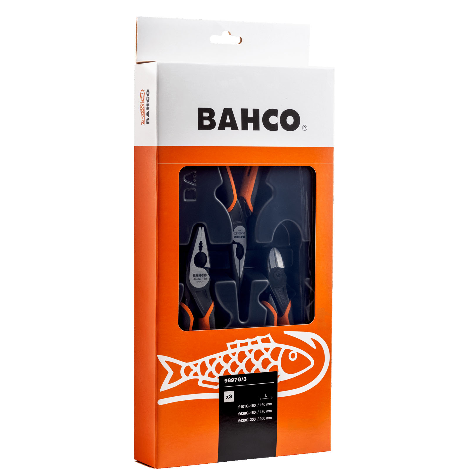 Bahco 9897G/3 “All-Round” 3 Piece ERGO Plier Set | PrimeTools