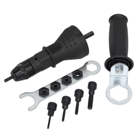 Sealey DRA02 Drill Powered Nut Setting Adaptor 1/4″ Shank For Nutserts, Threaded Insert Tool ...