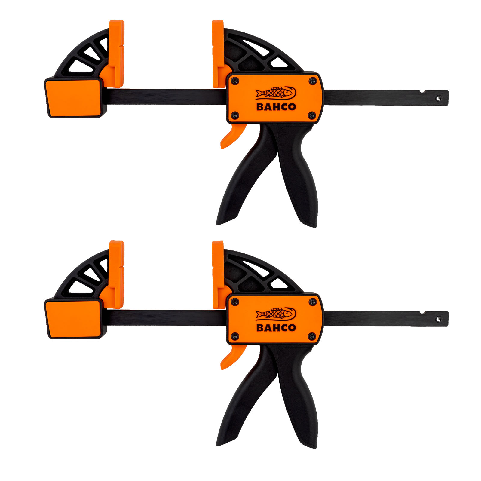 Bahco QC-115A-2P Mini One-Handed Quick Bar Clamps 115mm (Twin Pack ...