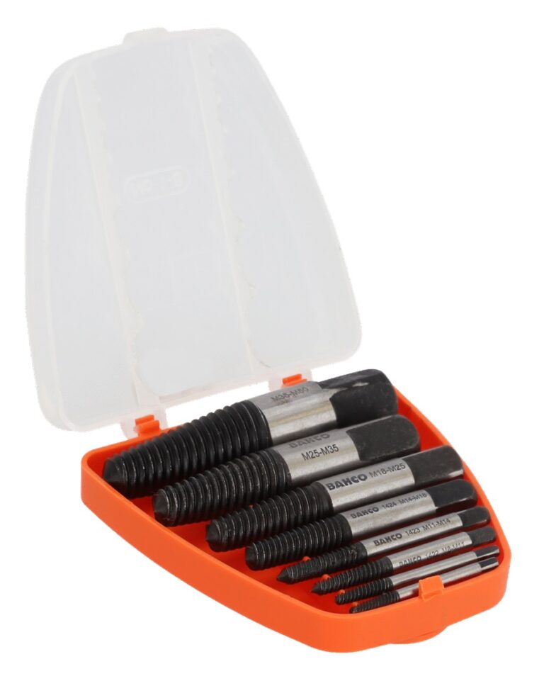 Bahco 1435/8 8 Piece Stud Extractor Set M8-M45 - PrimeTools