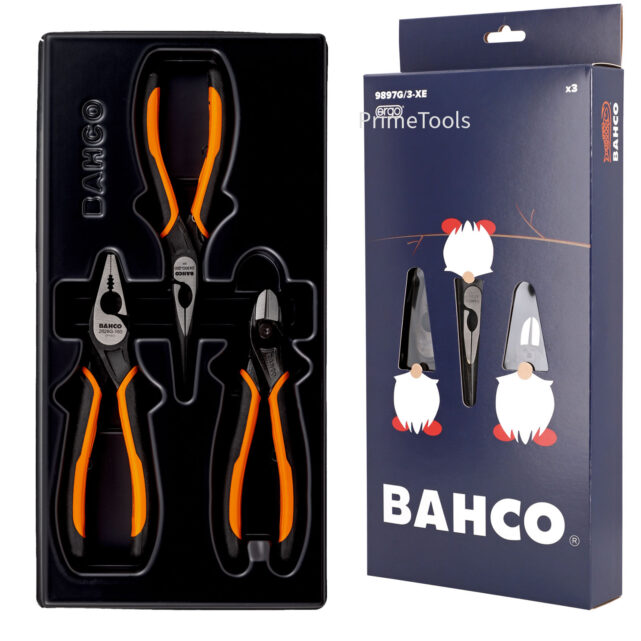 Bahco 9897G/3-XE "All-Round" 3 Piece ERGO Plier Set – Christmas Edition ...
