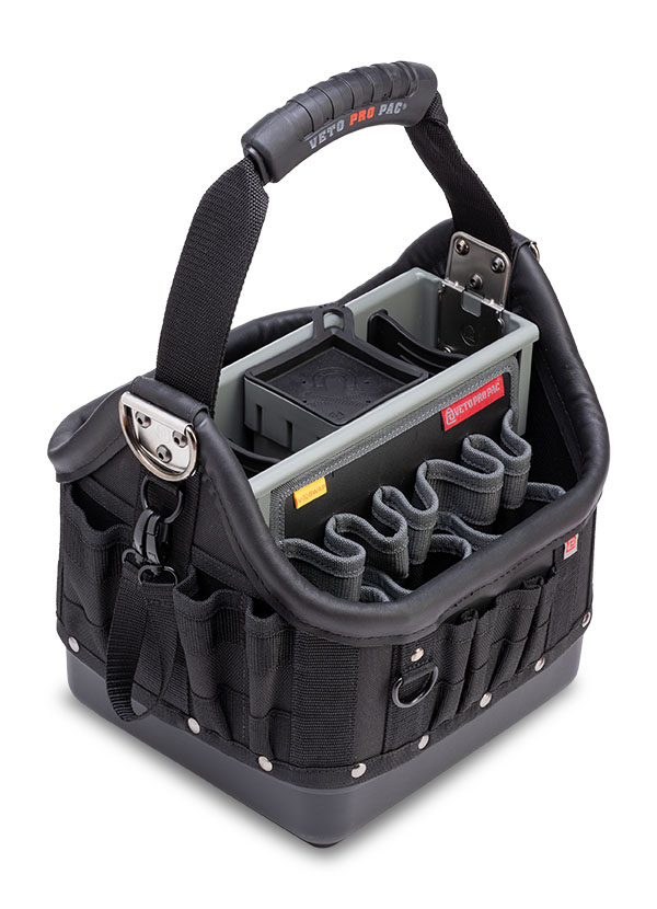 Veto Pro Pac TECH OT-MD BLACKOUT Compact Open Tote Tool Bag | PrimeTools