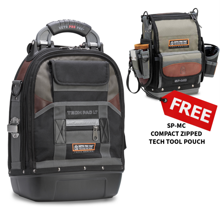 Veto Pro Pac TECH PAC LT Laptop Tool Bag Backpack - PrimeTools