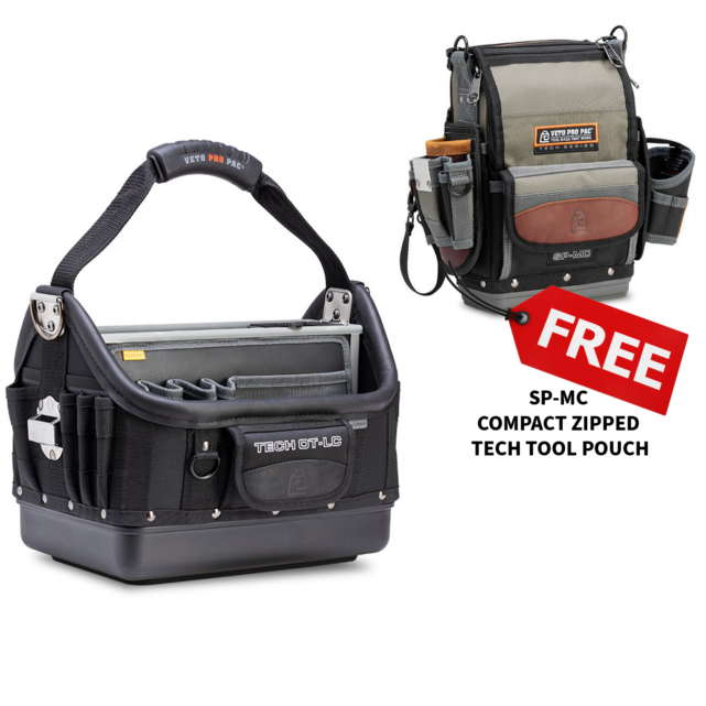 Veto Pro Pac TECH OT-LC BLACKOUT Large Open Tote Technician Tool Bag ...