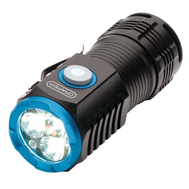 Draper 24258 LED Rechargeable Mini Pocket Torch 1800 Lumens - PrimeTools