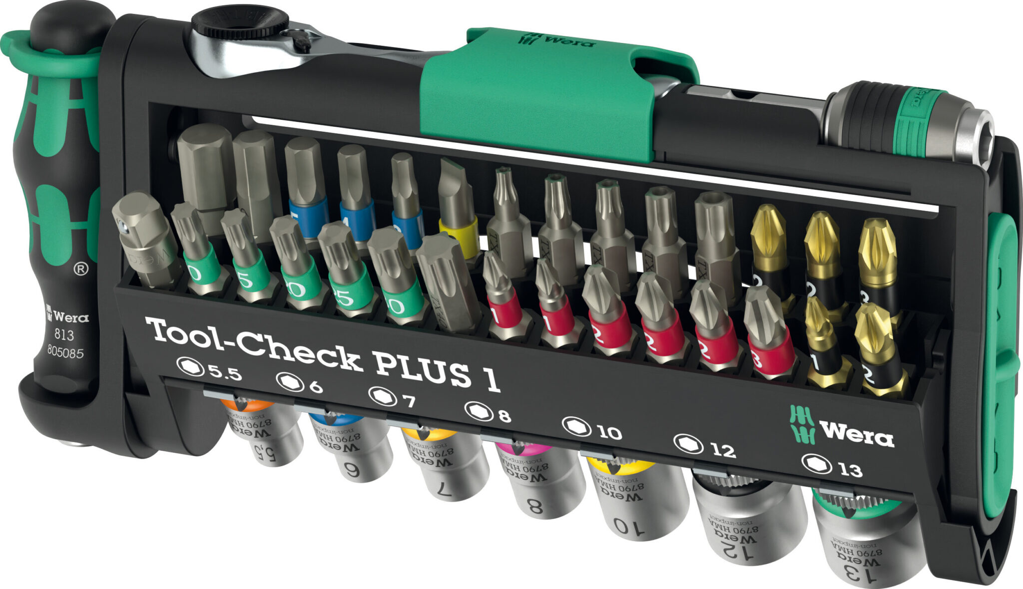 Wera Tool-Check PLUS 1, 39 Piece Socket & Bit Set - 049055 - PrimeTools
