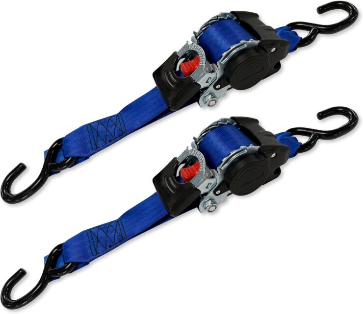 Pack of 2 x Spear & Jackson RATSTRAP25-TWIN Automatic Retracting ...