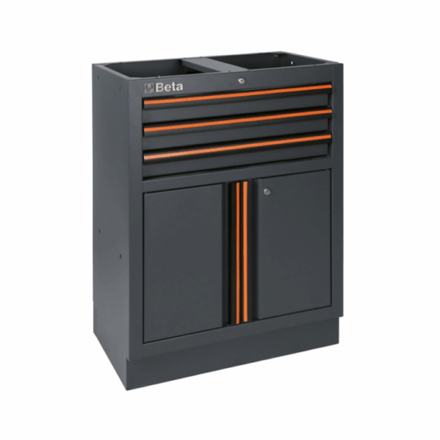 Beta C45PRO M3A Fixed Module 3 Drawer & 2 Door Storage Cabinet - PrimeTools